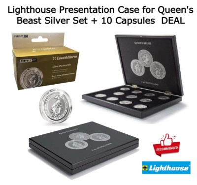 Queen's Beast Silver Set 2 Oz. Coin Presentation Case + Direct Fit ...