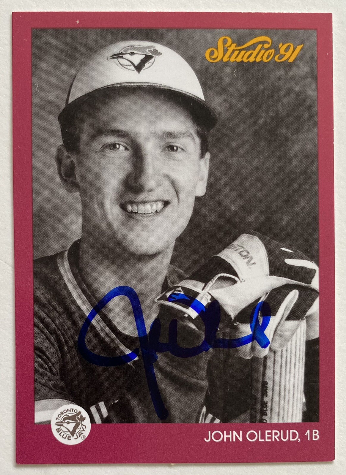 JOHN OLERUD SIGNED IP 1991 LEAF STUDIO #136 AUTO | eBay