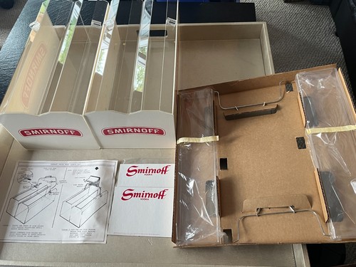 Set of 2 Vintage 1985 Smirnoff Vodka Plastic Pilfer Proof Counter Unit ...