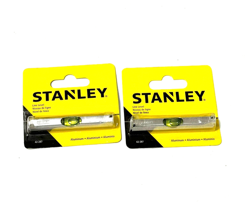Lot of 2 Stanley 42-287 Line Level, Aluminum | eBay