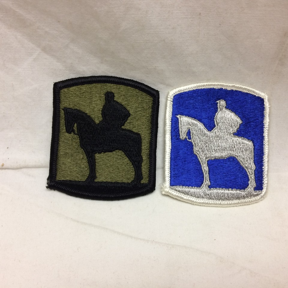 Military Patch Badge lot (2) Army 116th Infantry Brigade Color Subdued ...