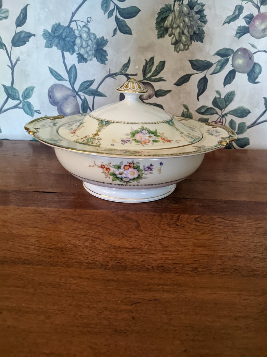 Meito China Bouquet Pattern 7 Vintage Meito China Dinner Plates In The