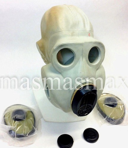 Vintage white Gas mask PBF gas mask size 2 medium gas mask PBF EO-19 ...