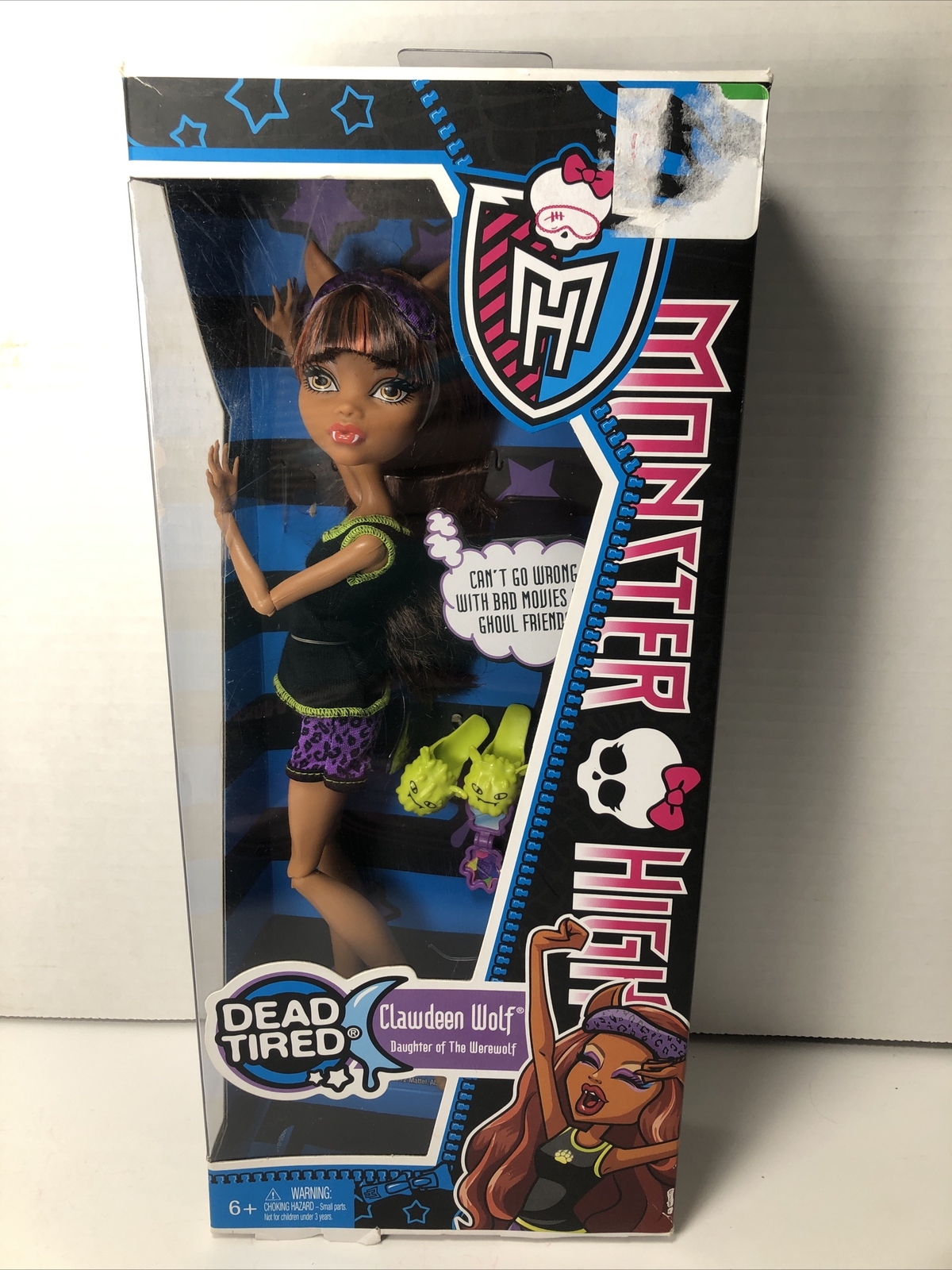 Monster High Dead Tired Clawdeen Wolf Doll Daughter of the Werewolf | eBay