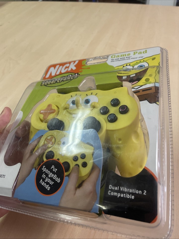 NICKELODEON SPONGEBOB SQUAREPANTS PS2 GAME PAD CONTROLLER - BRAND NEW ...