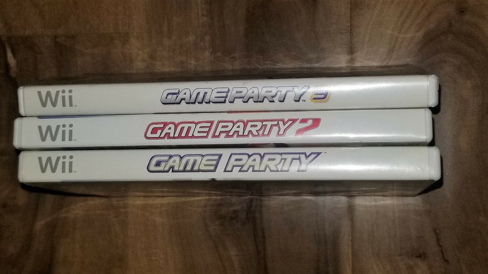 Wii Game Party 1 2 3 LOT/bundle_DARTS_Skeeball_CORNHOLE_Bocce Ball_bags ...