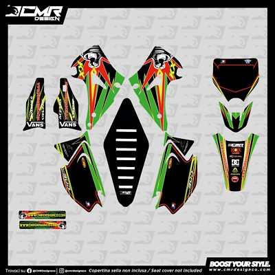 Set Graphic Stickers IN Crystal for Kawasaki KX 125 250 2006 | eBay UK