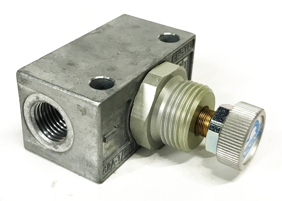 Festo Flow Control Valve GRA-1/4B NOS | eBay