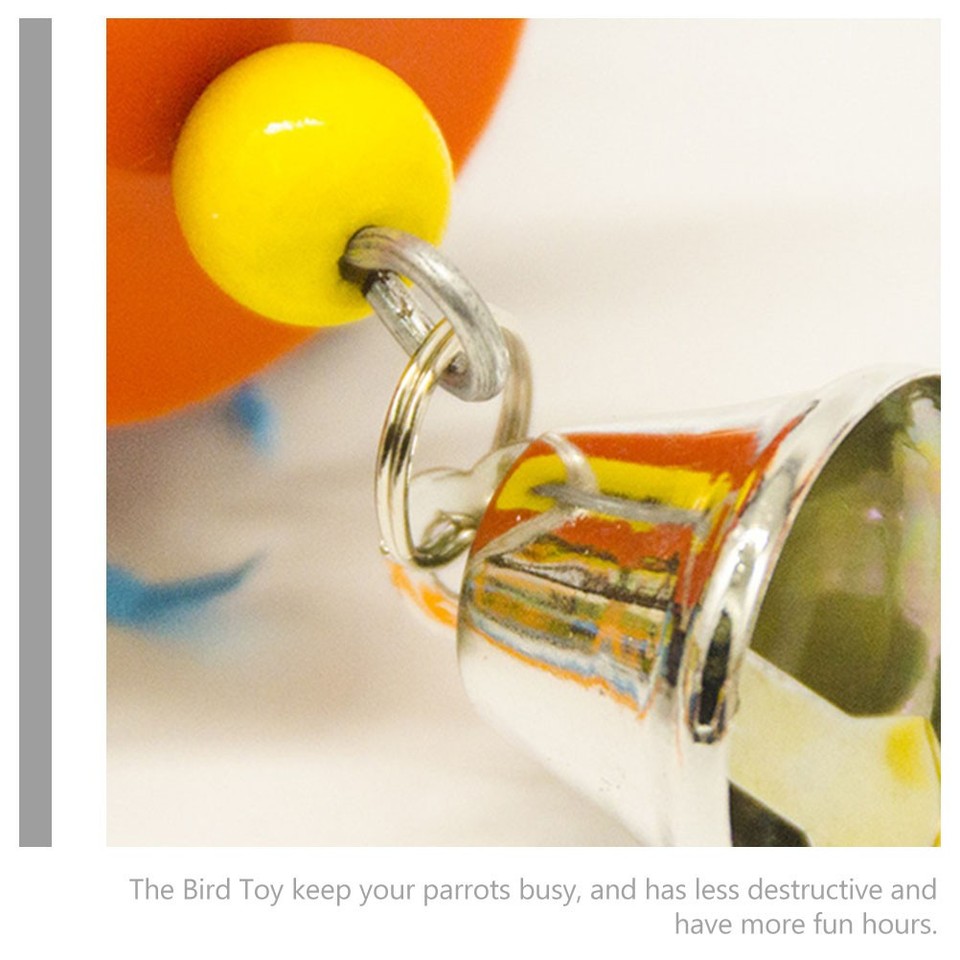 Bird Biting Toy Hanging Parrot Bite Plaything Colorful Chewing Toys ...