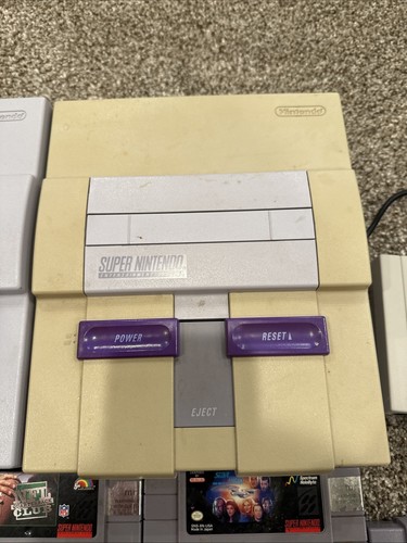 Super Nintendo Entertainment System SNES Console SNES Bundle TESTED ...