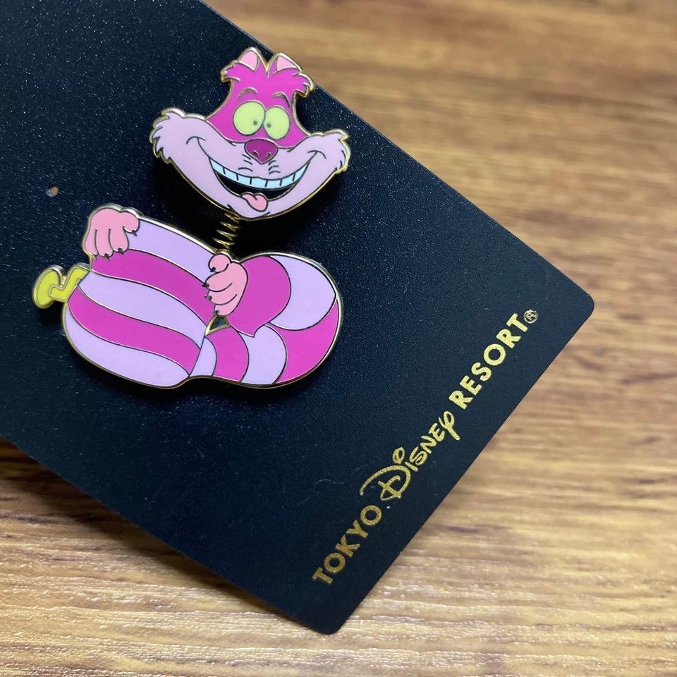 Disneyland Purchase Cheshire Cat Bobblehead Pin Badge Pin Badge Heisei ...