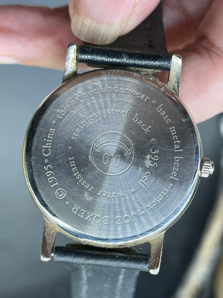 Vintage 1995 Joe Boxer Watch Unisex featuring a Cow and Fly “Time Flies ...