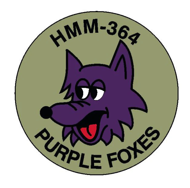 5" HMM-364 PURPLE FOXES MILITARY STICKER DECAL USA MADE | eBay