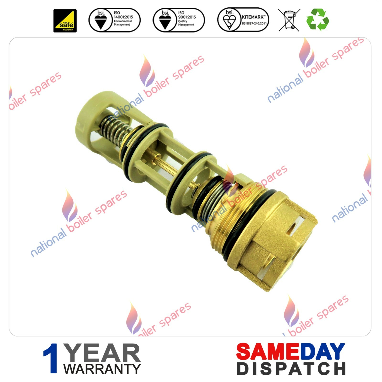Baxi Duotec 24HE 28HE 33HE 40HE A 3 Way Diverter Valve Cartridge Kit ...