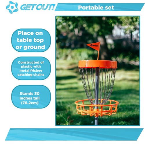 Ensemble mini frisbee golf - mini disque panier de golf avec mini ...