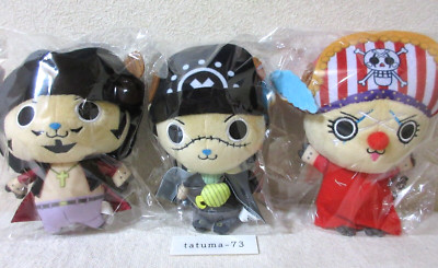 ONE PIECE Plush Doll Chopper Manekko Cross Guild Buggy Mihawk Crocodile ...
