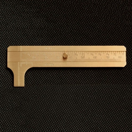 Brass Ruler Vintage Copper Caliper Measuring Tool Accessories Outdoor ...