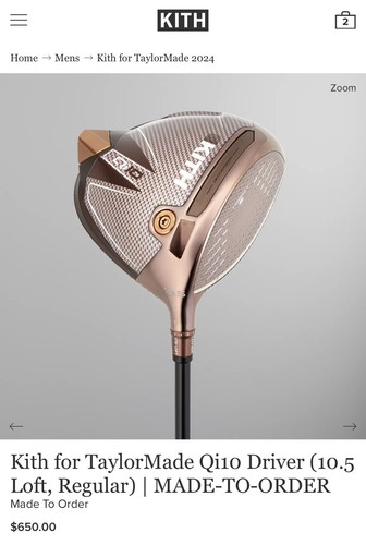 KITH TaylorMade Qi10 Driver 10.5 Regular Flex Rose Gold IN HAND SHIPS ...