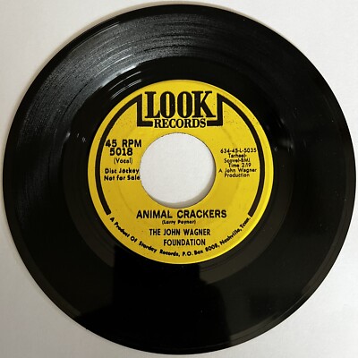 John Wagner Foundation Tick-A-Lock/Animal Crackers 1969 Look Records 45 ...