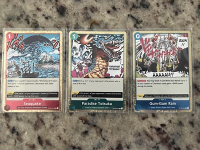 One Piece OP02-047 OP02-021 OP02-068 R Paramount War English | eBay