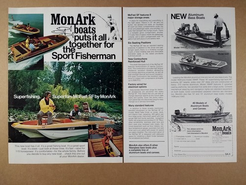 1978 MonArk McFast SF Boat vintage print Ad | eBay