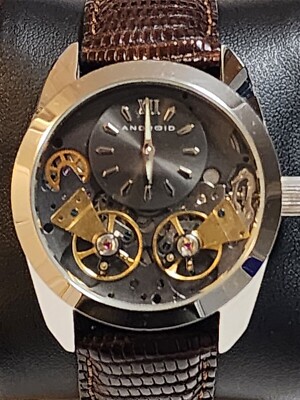 Android Aragon Rare Automatic Watch Men's Double Escapement Double ...