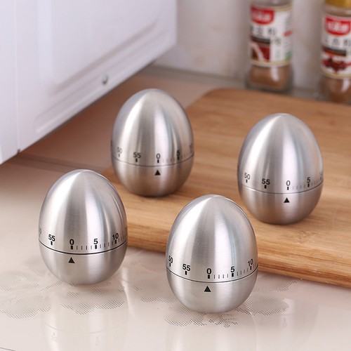 2 Count Mechanical Kitchen Timer Stainless Steel Household Countdown ...