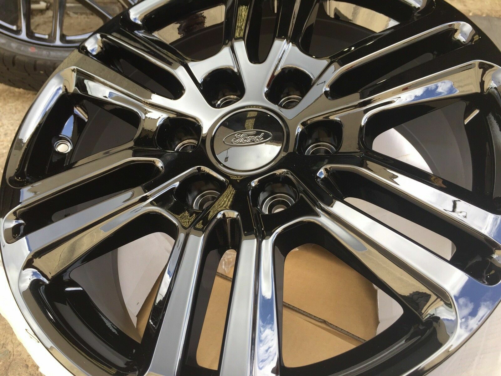 4X NEW Genuine FORD WILDTRAK RANGER 2021 GLOSS BLACK 18" WHEELS FALKEN ...