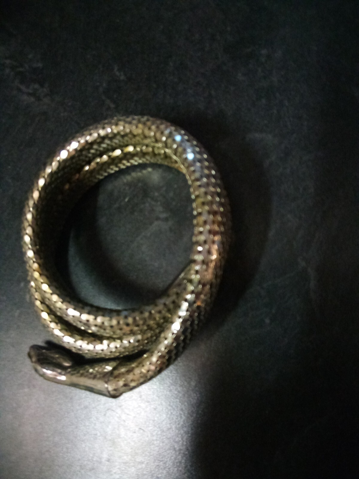 Vintage silver tone coils - Gem