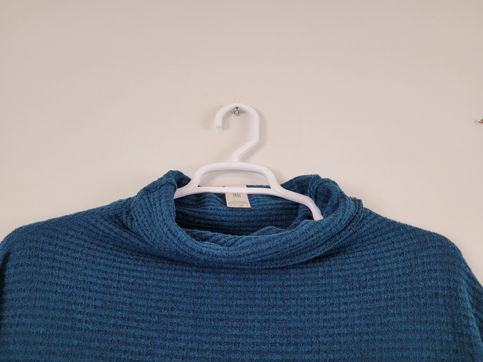 (F5) We the Free People Kitty Waffle Thermal Knit Tunic Womens Sweater ...