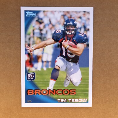 TIM TEBOW 2010 Topps Football Rookie Card RC #440 MINT Broncos Gators ...