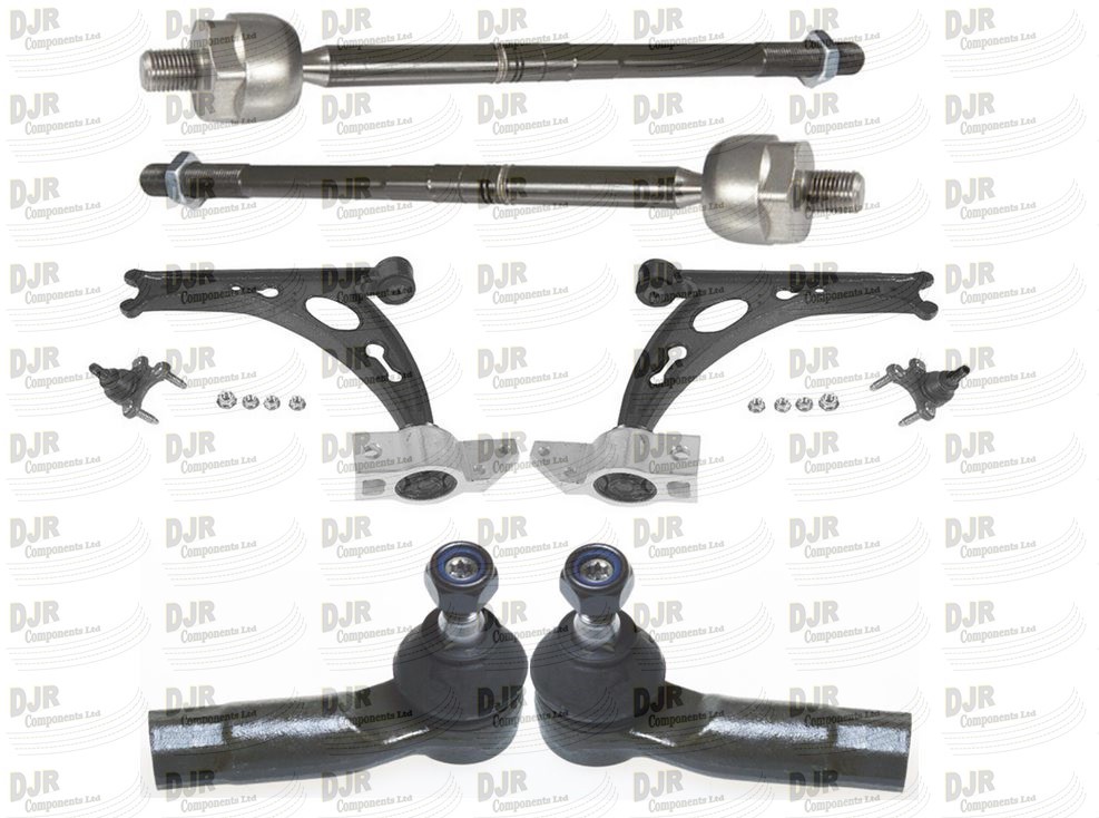 WISHBONE + TIE ROD & RACK END Fits VW CADDY III 04-10 Box Cast Iron 2YR ...