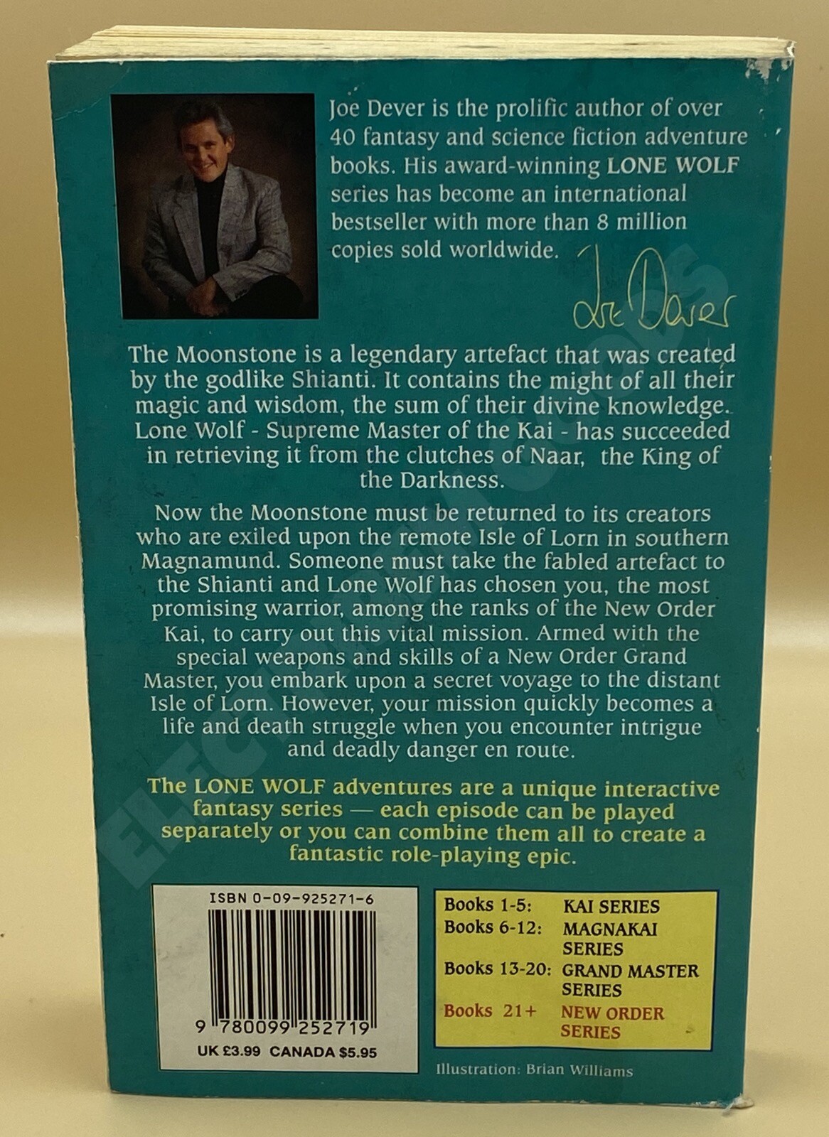 LONE WOLF NEW ORDER SERIES VOYAGE OF THE MOONSTONE JOE DEVER 21 1994 ...