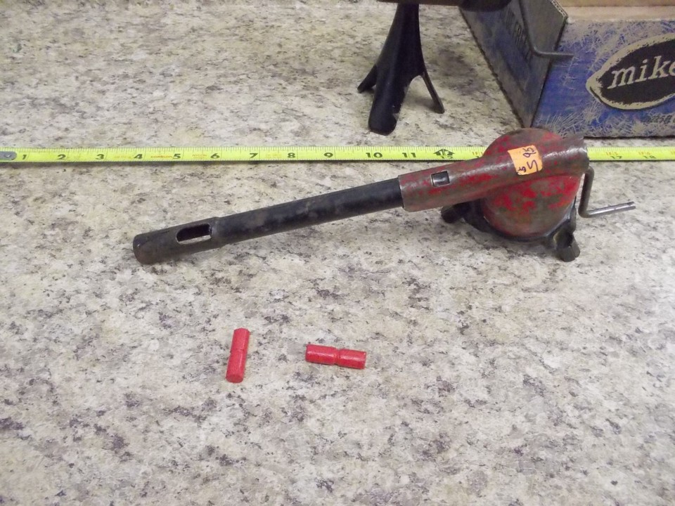 Vintage 1920's Tin & Steel ORIGINAL tri pod crank cannon gun toy ...