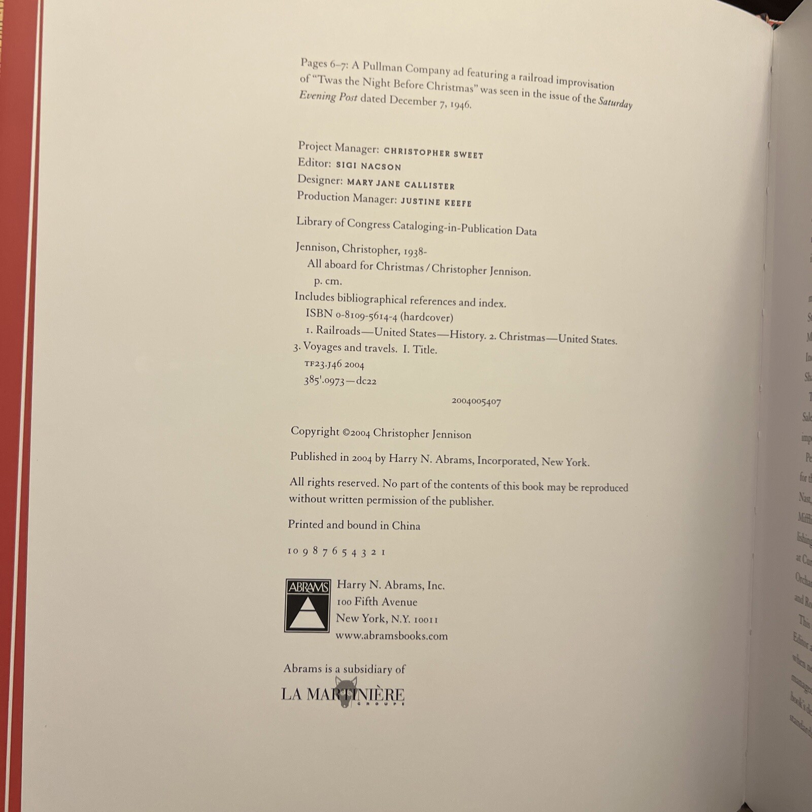 All Aboard for Christmas by Christopher Jennison (2004, Hardcover) for ...