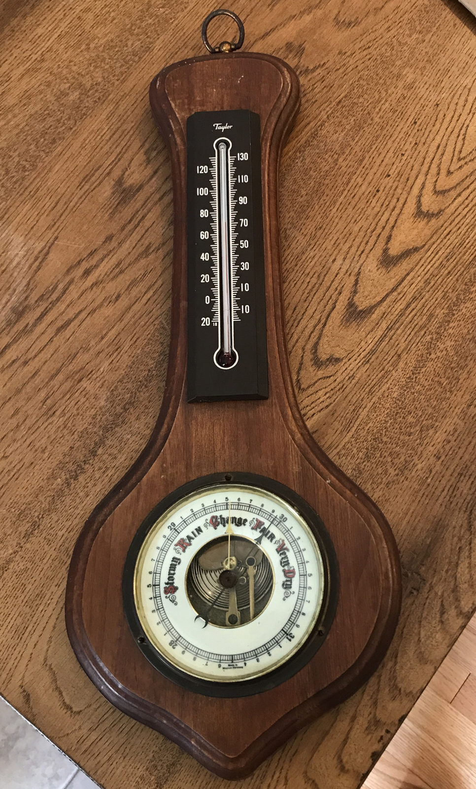 Vintage Taylor Banjo Weather Station Barometer Thermometer Made in W ...