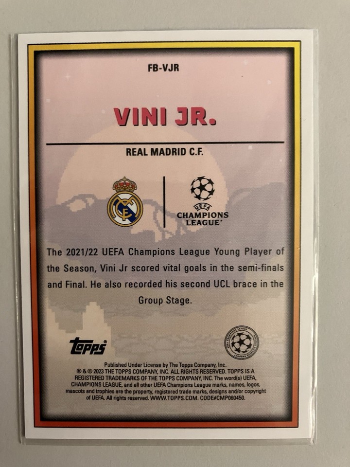 Vini Jr. Final Boss Topps Superstars UEFA CC 2022/23 Real Madrid Brazil ...