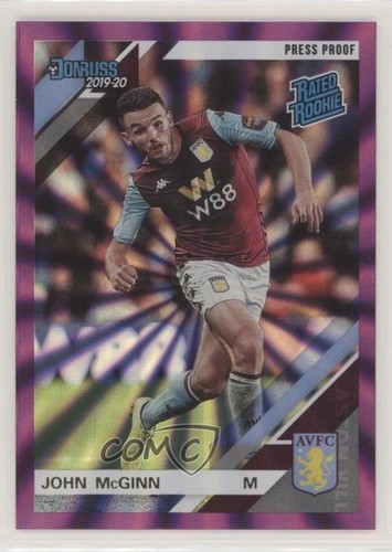 2019-20 Panini Chronicles Press Proof Purple Laser John McGinn #12 ...