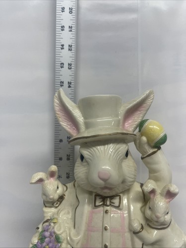 Vintage Easter Bunny Musical Figurine Plays PETER COTTONTAIL works | eBay