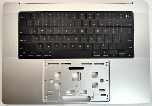 APPLE MACBOOK PRO 16" 2021 A2485 KEYBOARD PALMREST TOP CASE SILVER | eBay