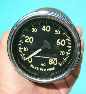 AC 12v Electric 80 MPH 3 3/8" Vintage Speedometer | eBay