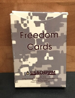 Freedom Cards Army Camouflage Deck of Playing Cards Health Life Tips ...