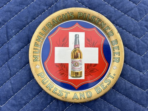 Original Muehlebach's Pilsener Beer Kansas City MO Tin Litho Tip Tray ...