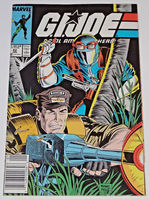 1989 MARVEL GI JOE #82 VF- NEWSSTAND ISSUE ARAH COMIC BOOK A REAL ...