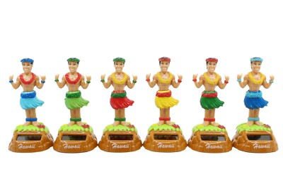 Hawaiian Solar Doll - Hula Dancer, Solar Powered, Dashboard Decor ...
