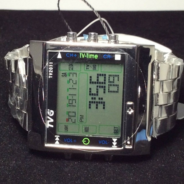 Mens TVG Watch Remote Control TV2011 Digital W/stainless Steel 7 1/2 ...