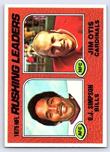 1976 Topps #203 1975 Rushing Leaders O.J. Simpson Jim Otis Excellent | eBay