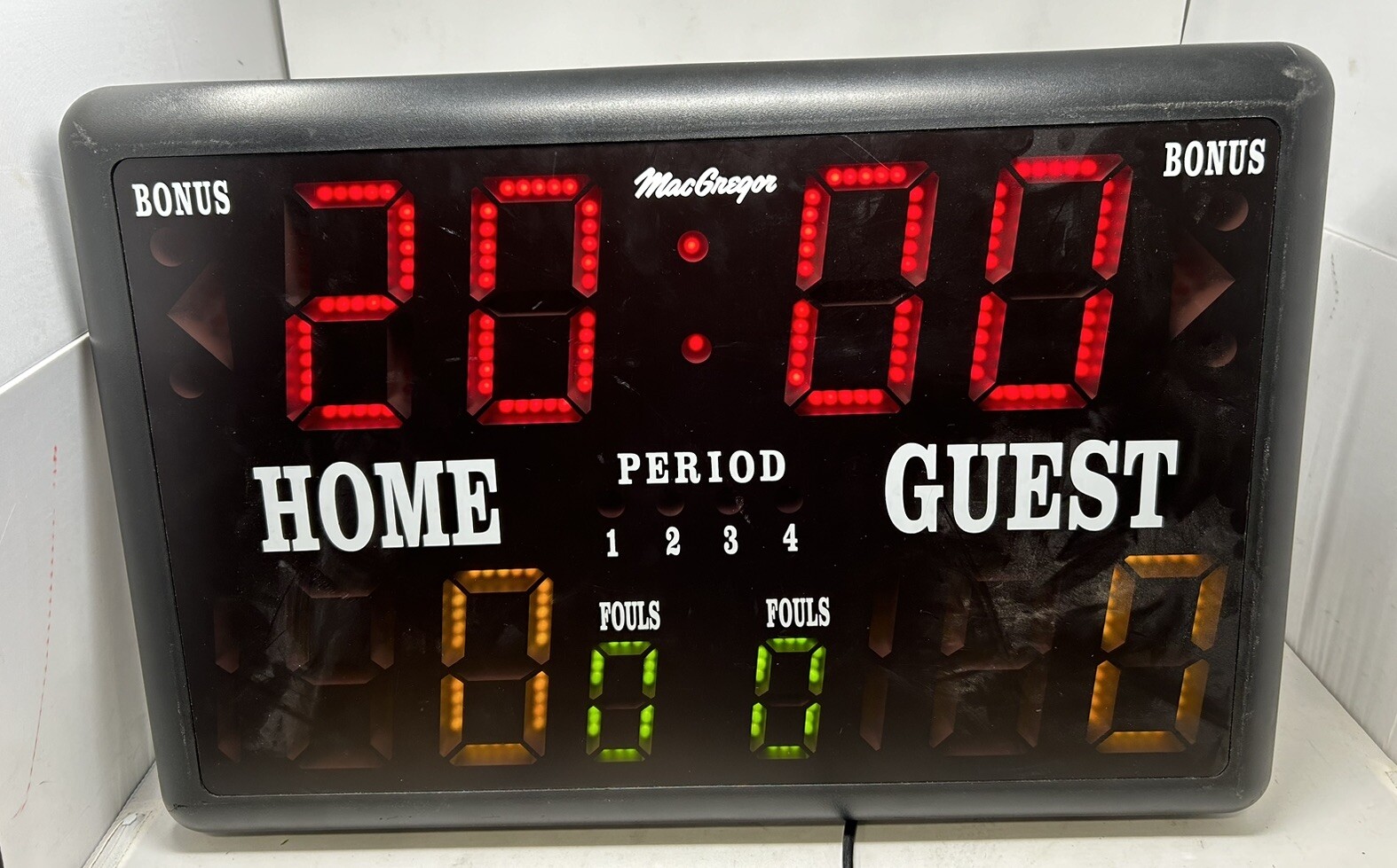 Macgregor MCSB2222 Timer & Scorer Portable Unit Scoreboard | eBay
