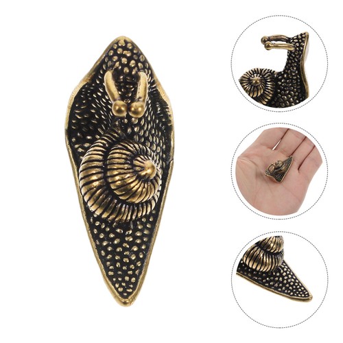 4 Pcs Adorable Snail Decors Multi-function Brass Snails Desktop Tea ...
