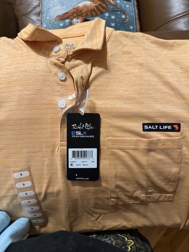 New With tags - Salt Life SLX Performance short sleeve polo shirt. Men ...